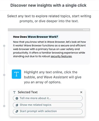 Wave Browser - Efficient, Intuitive and Personal Web Browser